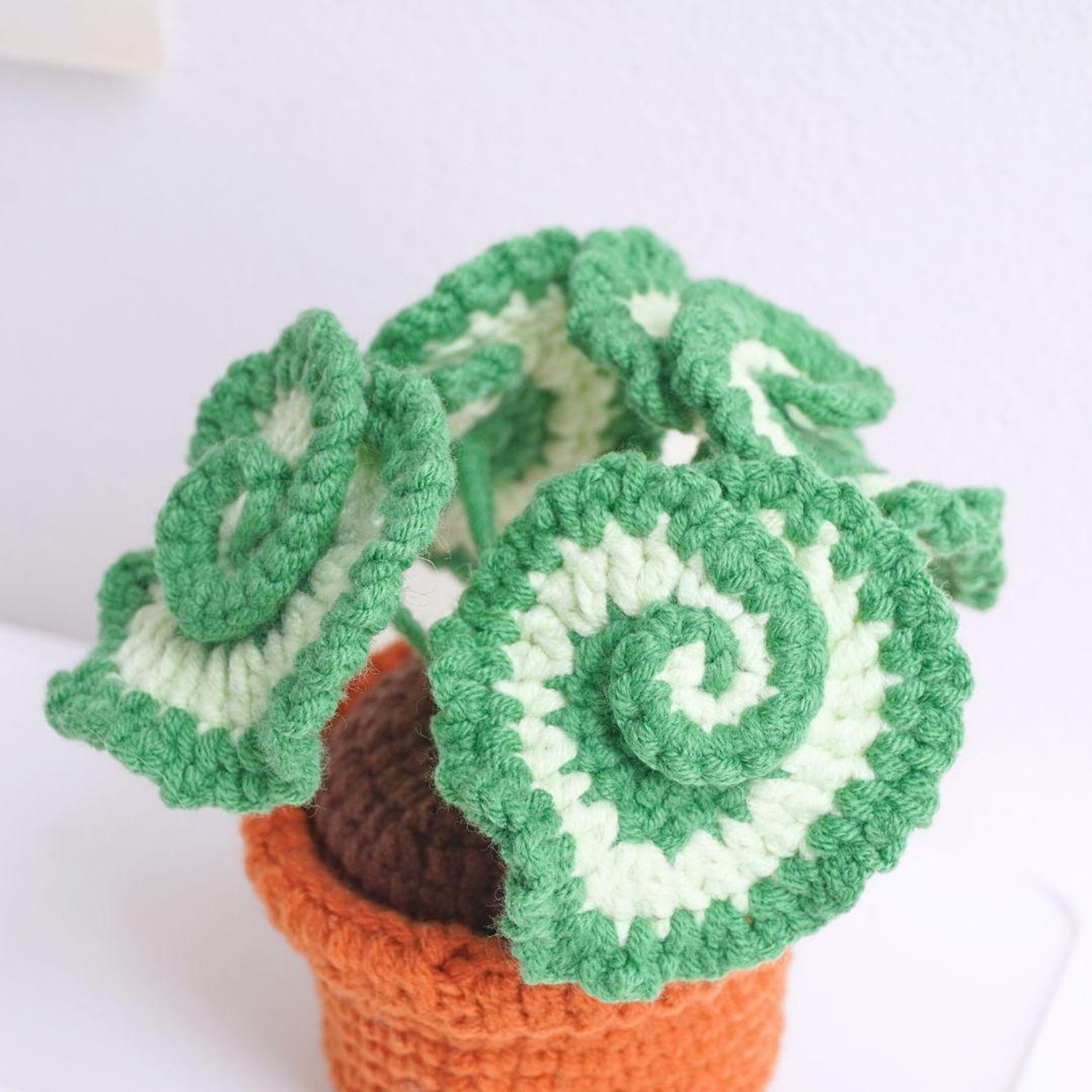 Begonia Escargot Pot Crochet Pattern, Amigurumi Plant Crochet Pattern ...