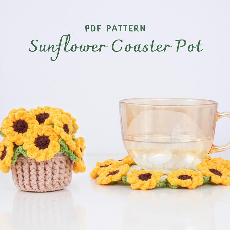 Flower Potholder Crochet - Etsy UK