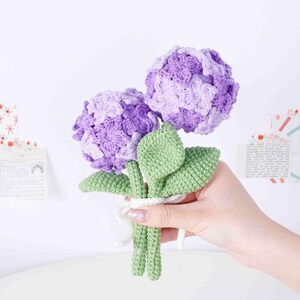 Hydrangeas Crochet Pattern, Flower Crochet Pattern, Crochet Home Decor ...