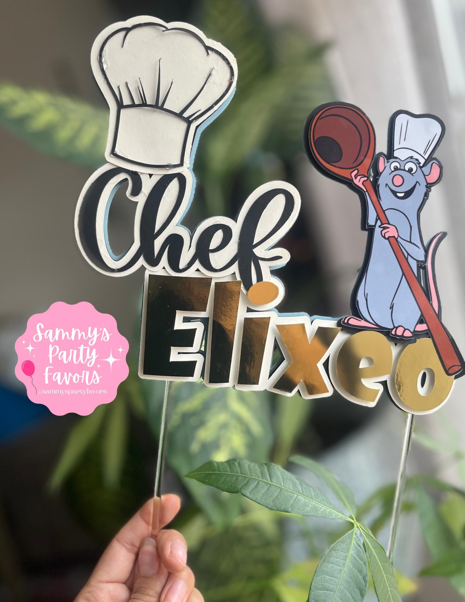 Ratatouille Cake Topper, Remy Cake Topper, Chef Cake Topper. - Etsy