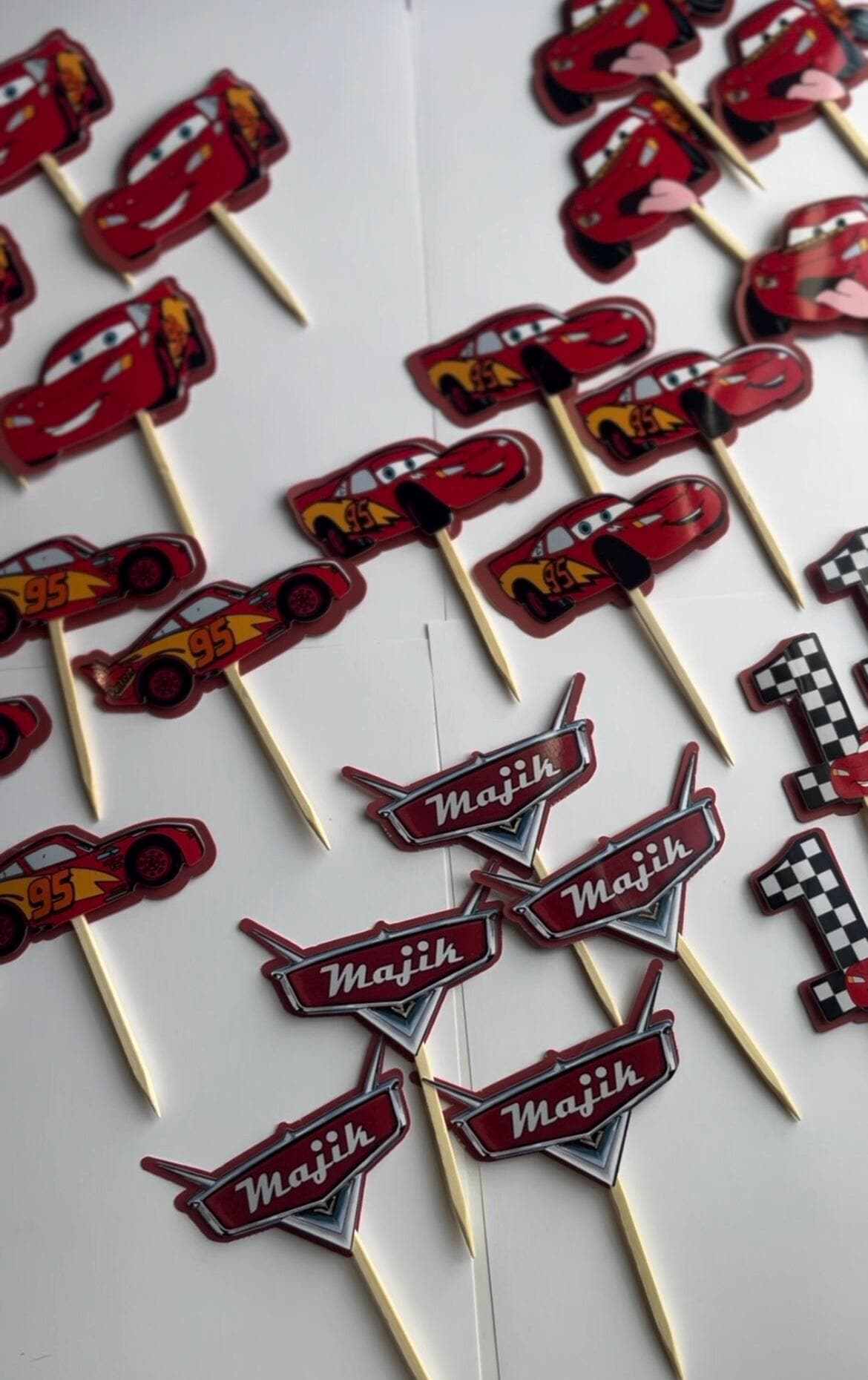 Cars Cake Topper, Cars Cupcake Toppers, Custom, Cars Pixar. - Etsy