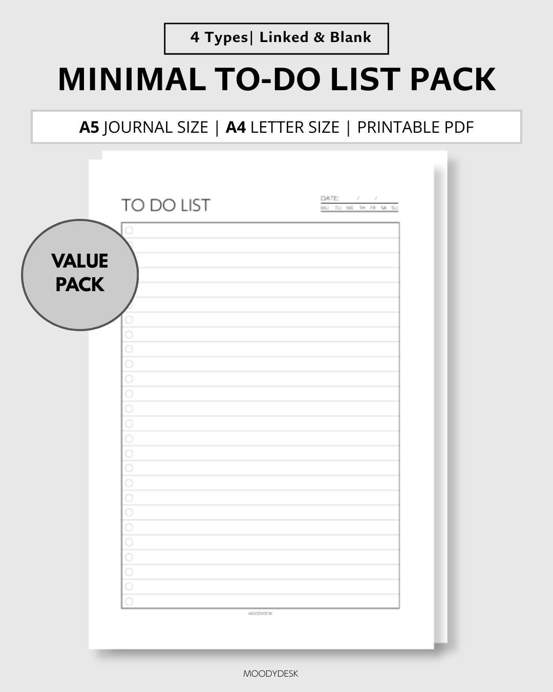 Minimalistic To-do List | Minimal Optimized Task Management | Study and ...
