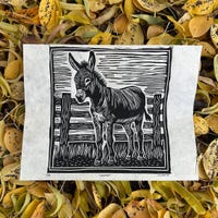 Screenprint "donkey" - Etsy