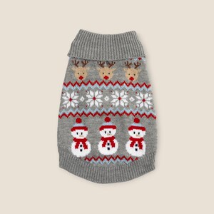 Personalized Christmas Dog Sweater With Name | Custom Knit Pet Sweater ...