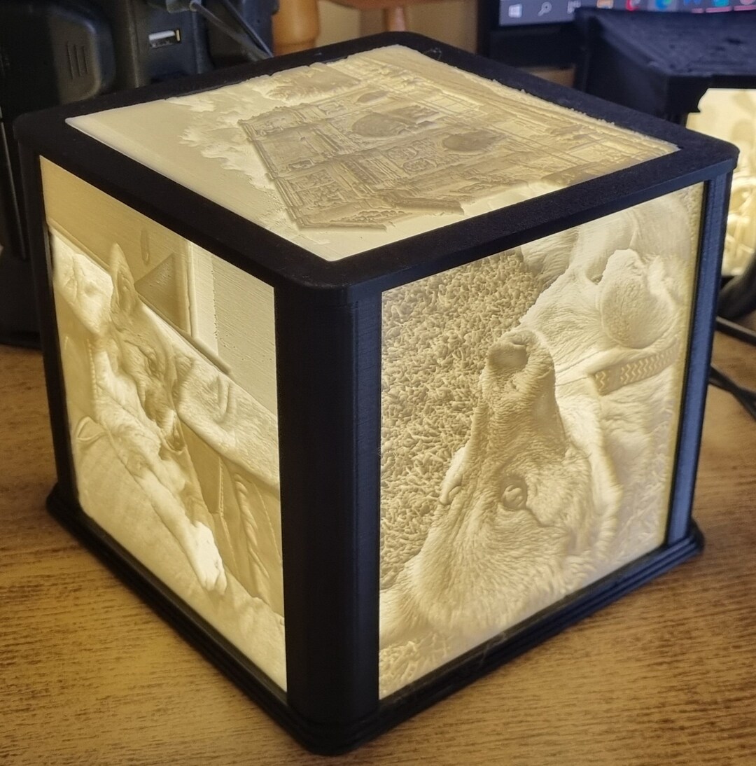 Custom Lithophane Box Frame With Personalized Photos - Etsy
