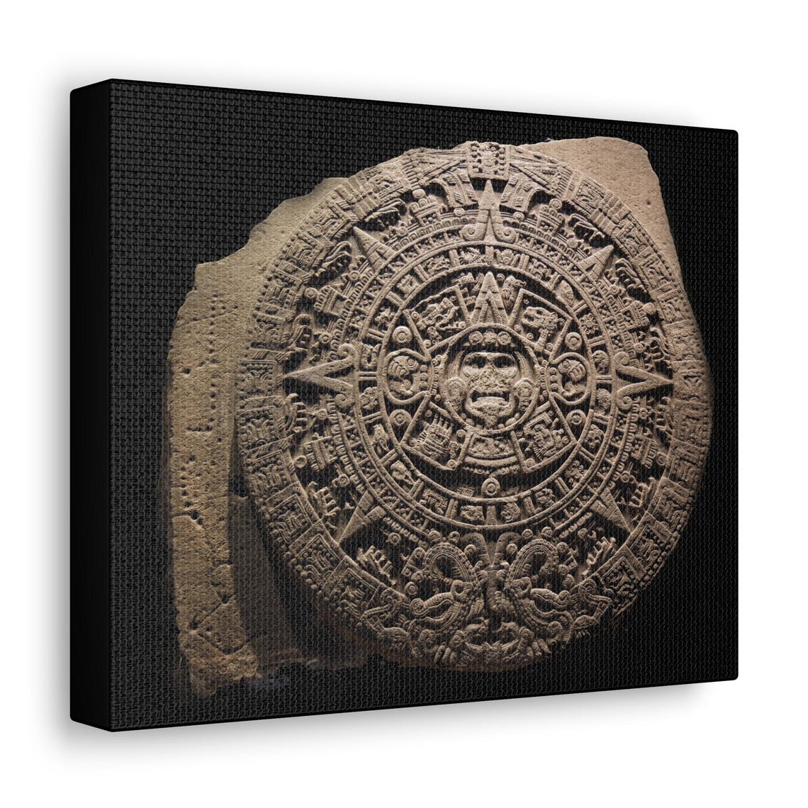 Aztec Calendar canvas Print - Etsy