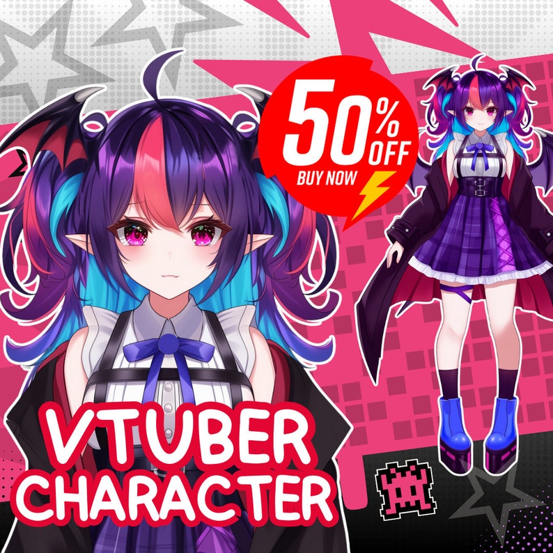 Custom Vtuber Model for Commercial Use | Live2d Commission | Live2d ...