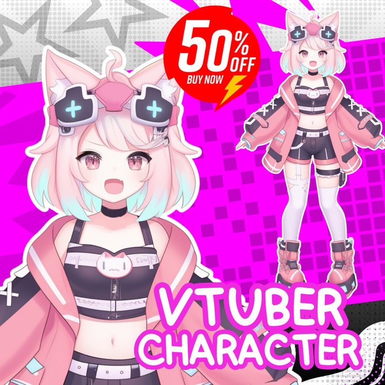 Vtuber Design Vtuber Model Commission Live2d Commission custom Vtuber ...