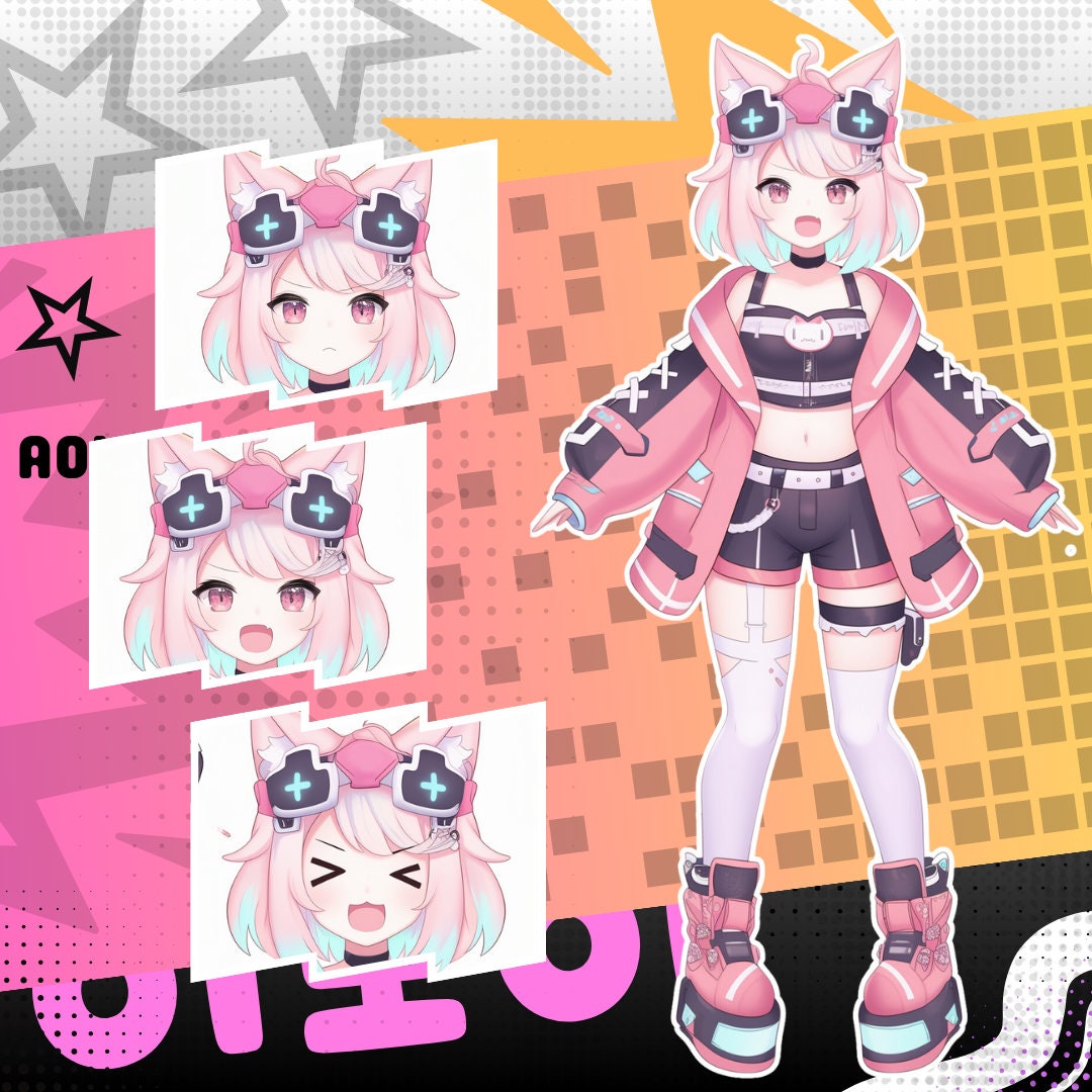 Custom Vtuber Model for Commercial Use | Live2d Commission | Live2d ...