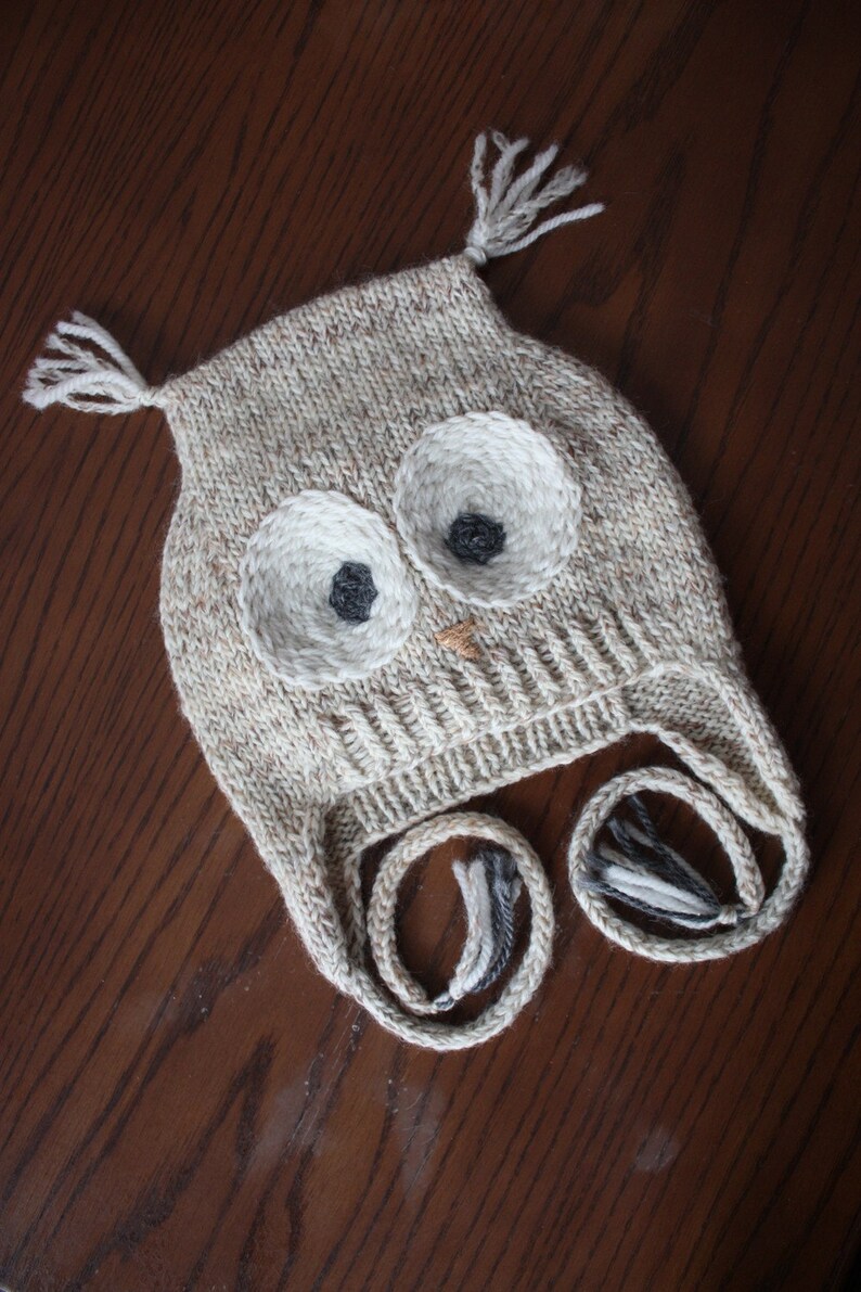 HOOT TOQUE Preemie to Adult Owl Hat Knitting Pattern PDF - Etsy