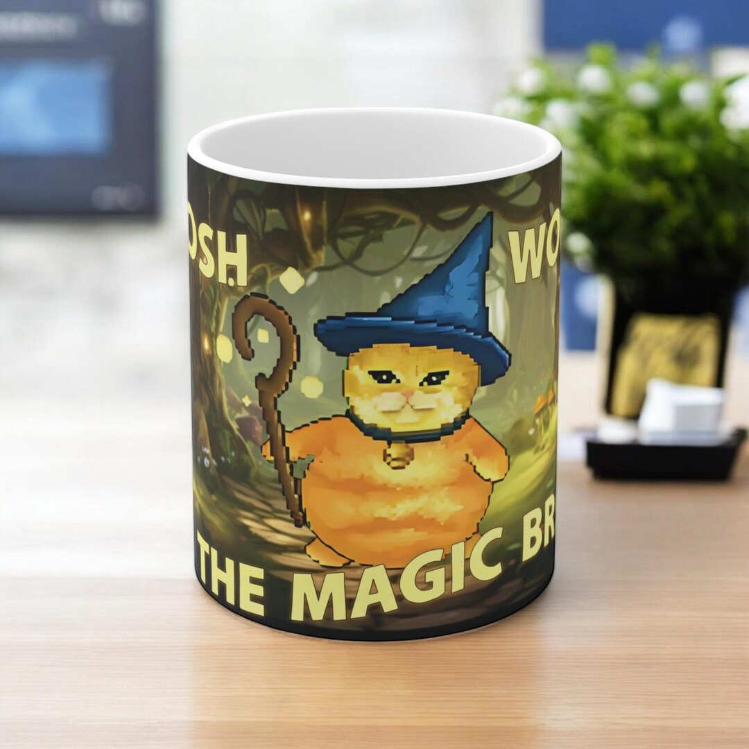 Meme, Woosh Meme, Gift for Coffee and Tea Lovers, Funny Mug, 11oz White ...