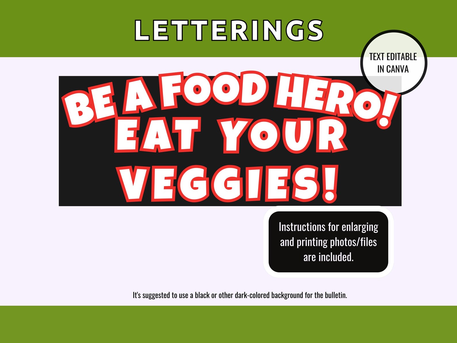 Nutrition Month Bulletin Board Lunch Room Bulletin Board Kit Nutrition ...