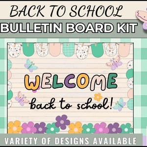 Back to School Bulletin Board Kit Pastel Color Bulletin Board Classroom ...