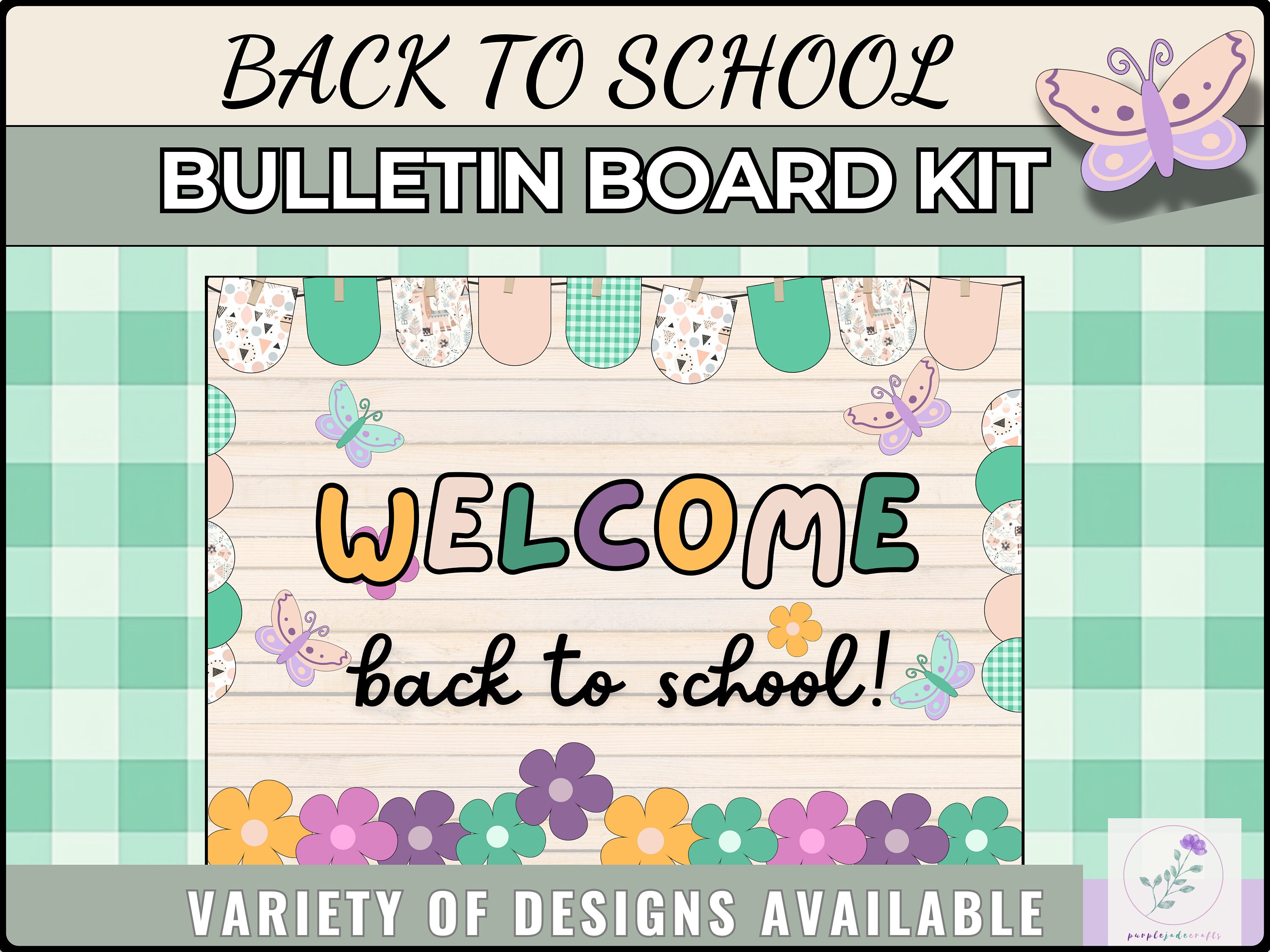 Back to School Bulletin Board Kit Pastel Color Bulletin Board Classroom ...