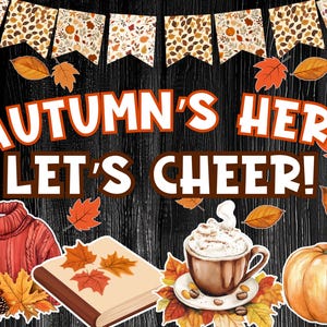 Cozy Autumn Bulletin Board Kit September Decor Ideas for Fall Weather ...