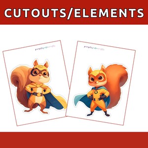 Autumn Squirrel Classroom Decor Fall Superhero Bulletin Board Printable ...