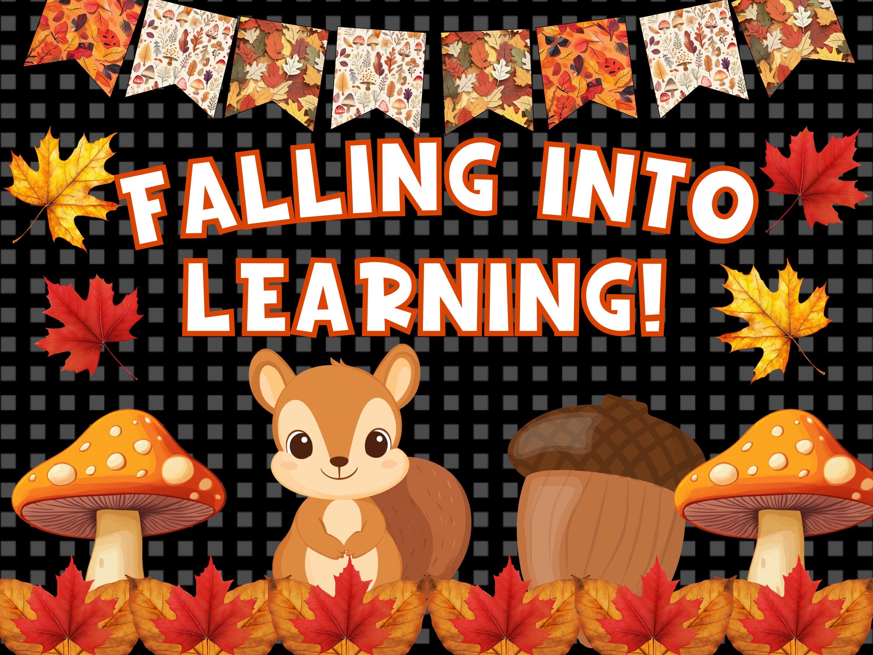 Bulletin Board Autumn Design Classroom Decor Trendy Design Seasonal Kit ...