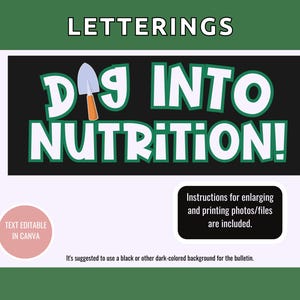 Nutrition Month Bulletin Healthy Gardening Theme Decor Board Nutrition ...