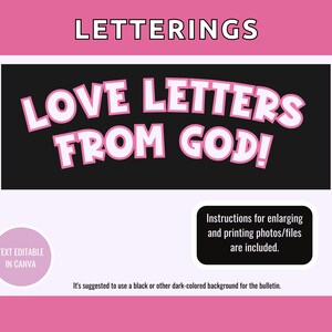 Christian Bulletin Board Kit God's Love Letters Theme Valentines ...