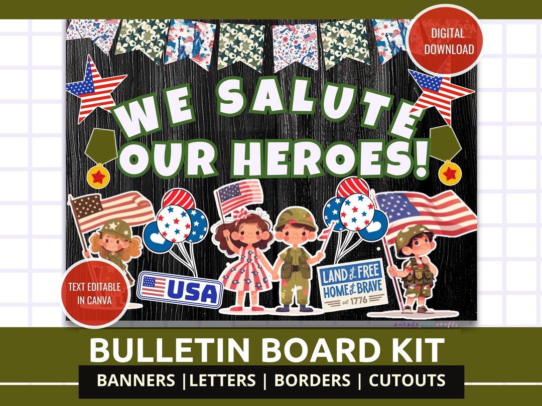 Independence Day Bulletin Board Kit 4th of July Bulletin Board Set July ...