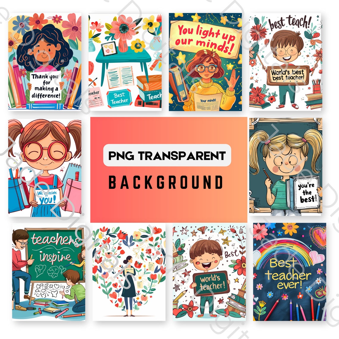 Teacher Appreciation Clipart Bundle Appreciation School Life Clipart ...