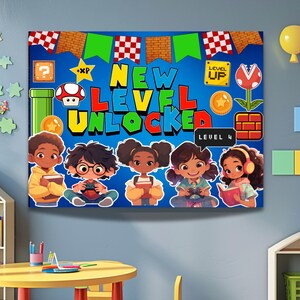 New Level Unlocked Game Classroom Bulletin Board Video Game Themed ...