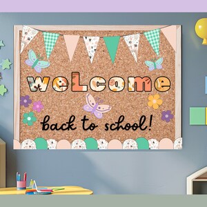 Back to School Bulletin Board Kit Pastel Color Bulletin Board Classroom ...