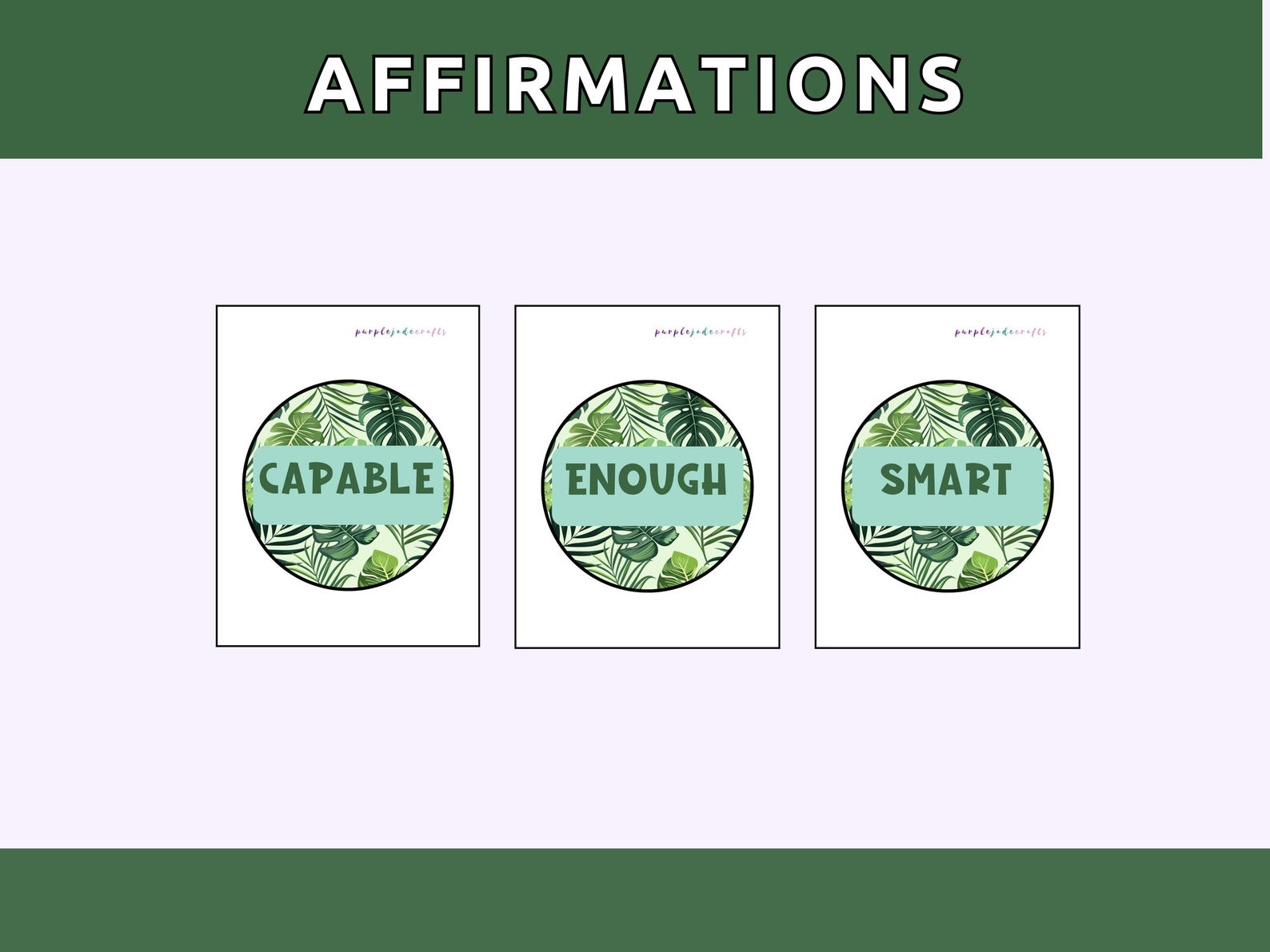 Affirmation Station Classroom Decor Jungle Safari Theme Positive ...