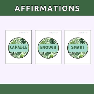 Affirmation Station Classroom Decor Jungle Safari Theme Positive ...