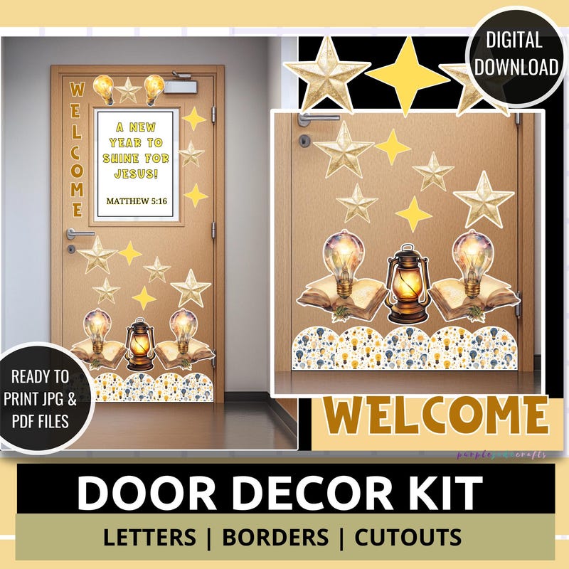 New Year Classroom Door Decor - Etsy