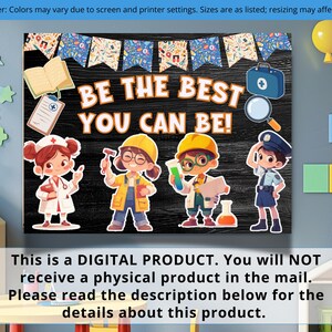 Children's Job Occupation Bulletin Board Set When I Grow up Bulletin ...