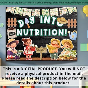 Nutrition Month Bulletin Healthy Gardening Theme Decor Board Nutrition ...