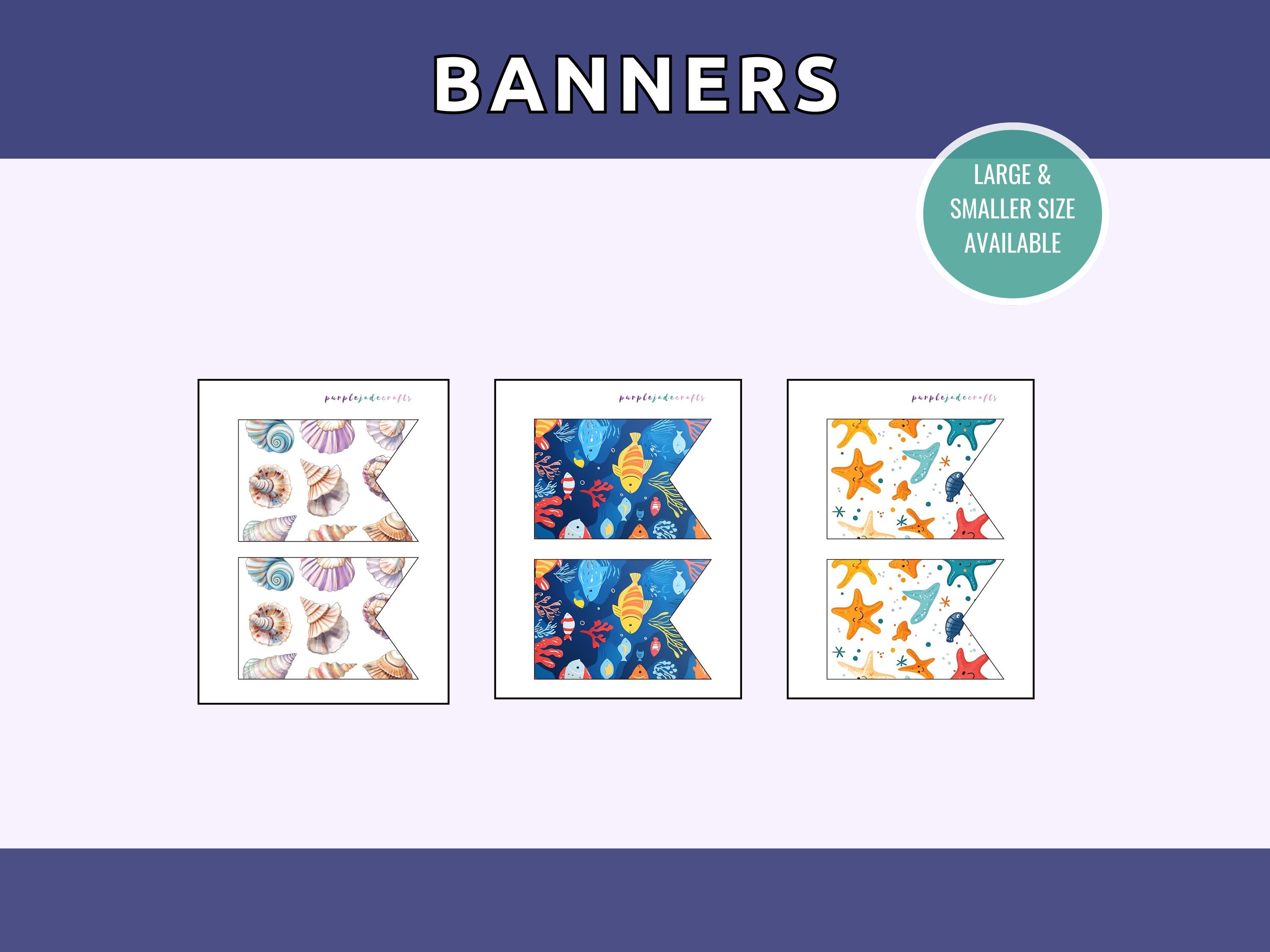 Under the Sea Fish Bulletin Board Kit Ocean Themed Decor Colorful Fishy ...