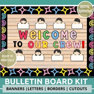 Back to School Bulletin Board Kit Pastel Color Bulletin Board Classroom ...
