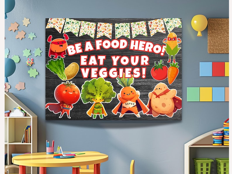 Nutrition Month Bulletin Board Lunch Room Bulletin Board Kit Nutrition ...