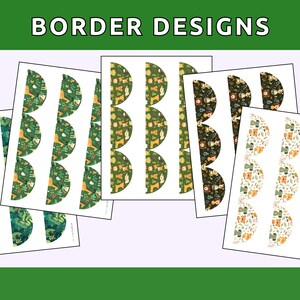 Bulletin Board Border Jungle Safari Themed Borders Bulletin Board ...