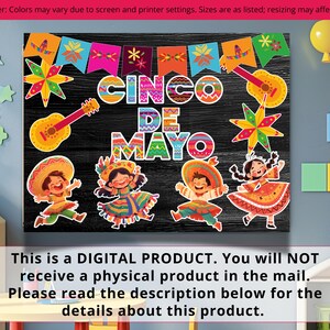 Cinco De Mayo Bulletin Board Kit Fiesta Classroom Decor Bulletin Board ...