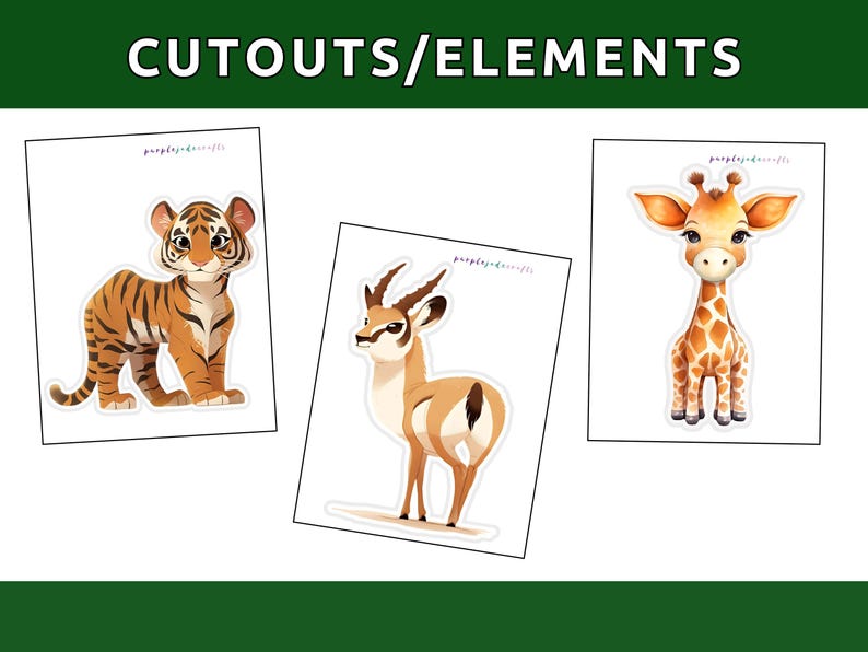 Safari Jungle Bulletin Board Kit: Classroom Decor (digital Download) - Etsy