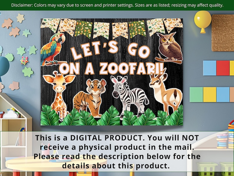 Safari Jungle Bulletin Board Kit: Classroom Decor (digital Download) - Etsy