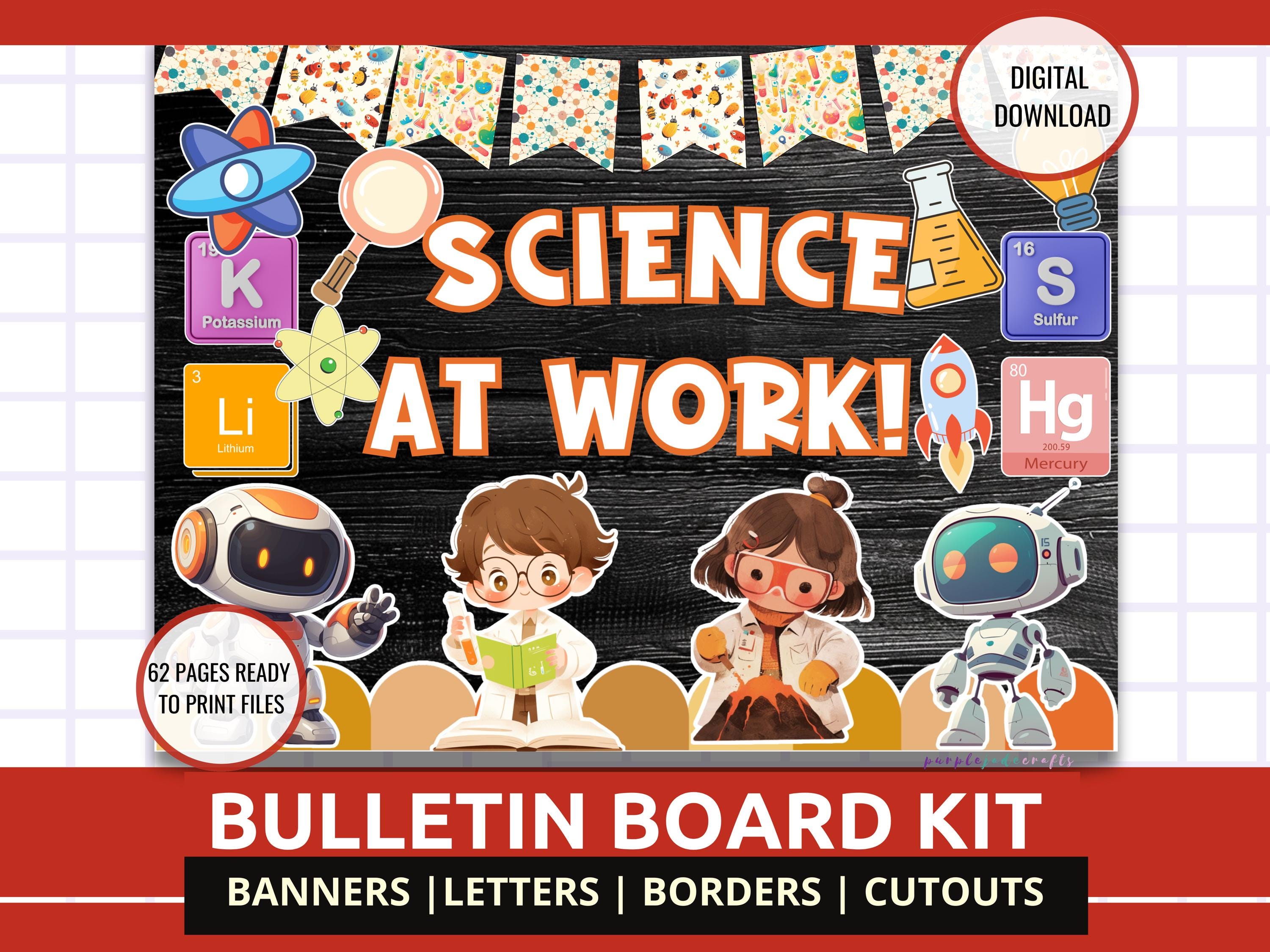 STEM Classroom Bulletin Board Kit Science Bulletin Board Kit Back to ...
