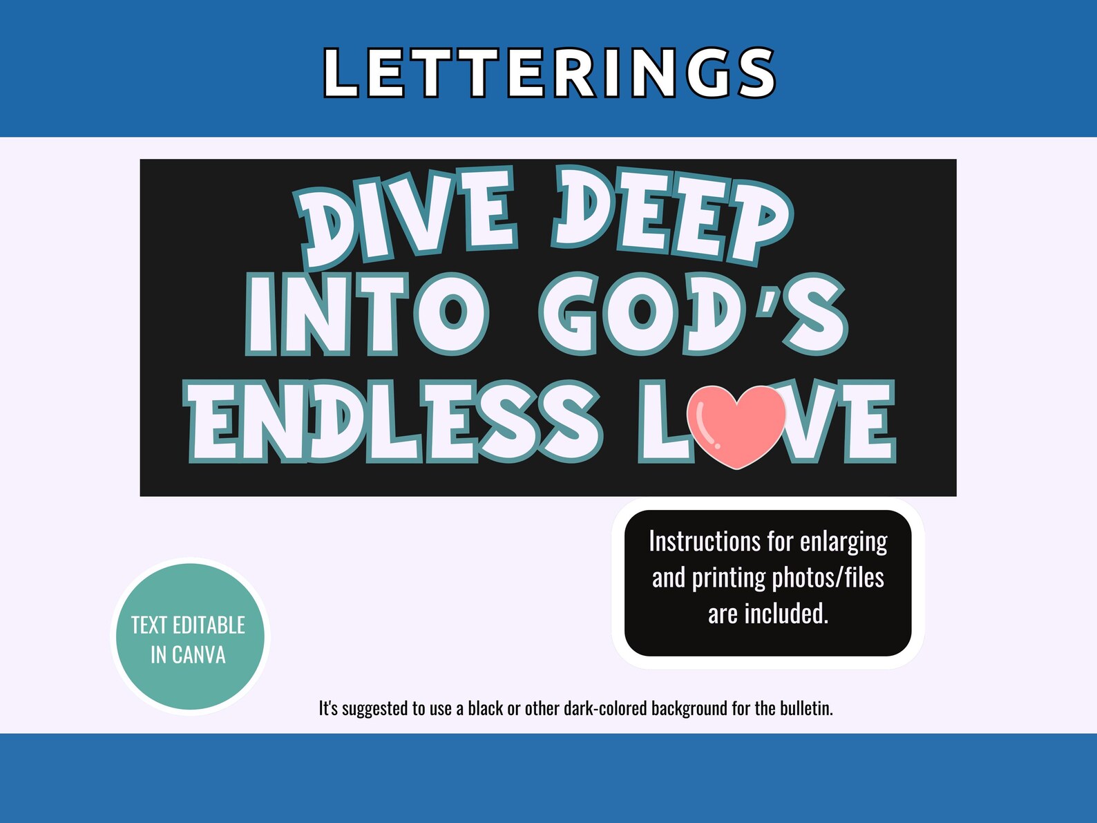 Christian Bulletin Board Printable, Ocean Bulletin Board, Bible Verse ...