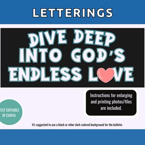 Christian Bulletin Board Printable, Ocean Bulletin Board, Bible Verse ...