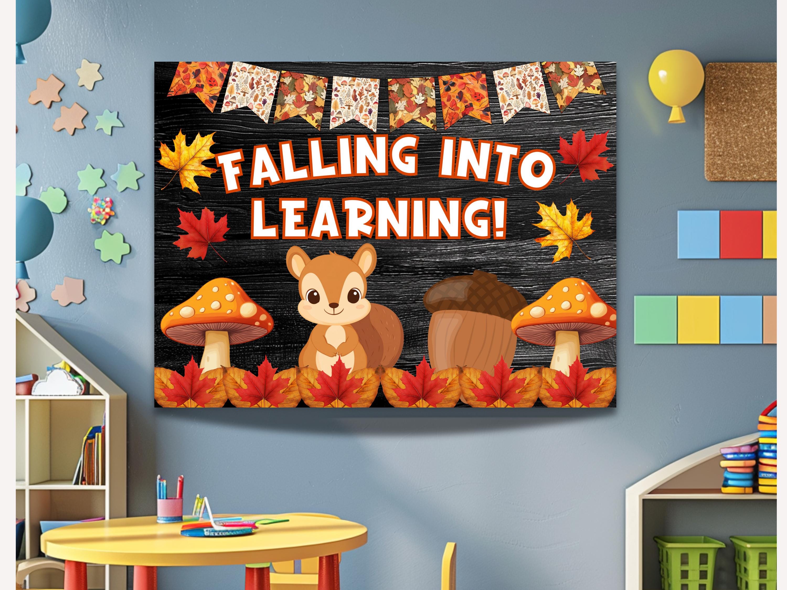 Bulletin Board Autumn Design Classroom Decor Trendy Design Seasonal Kit ...