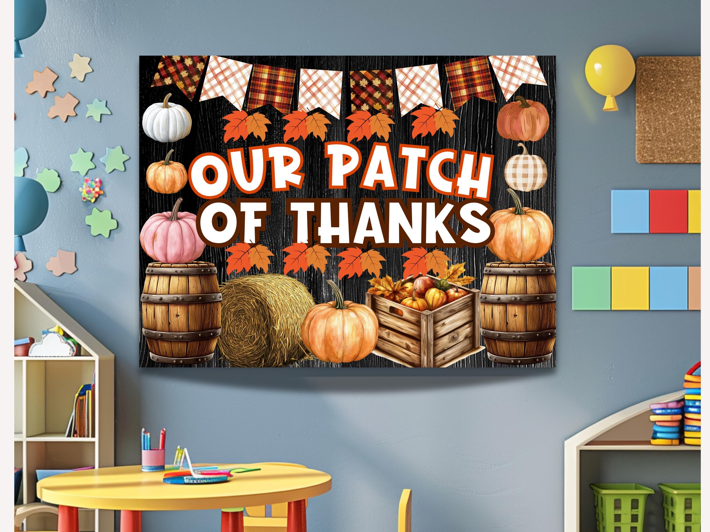 November Bulletin Board Decor Set Gratitude Board Kit for a Festive ...