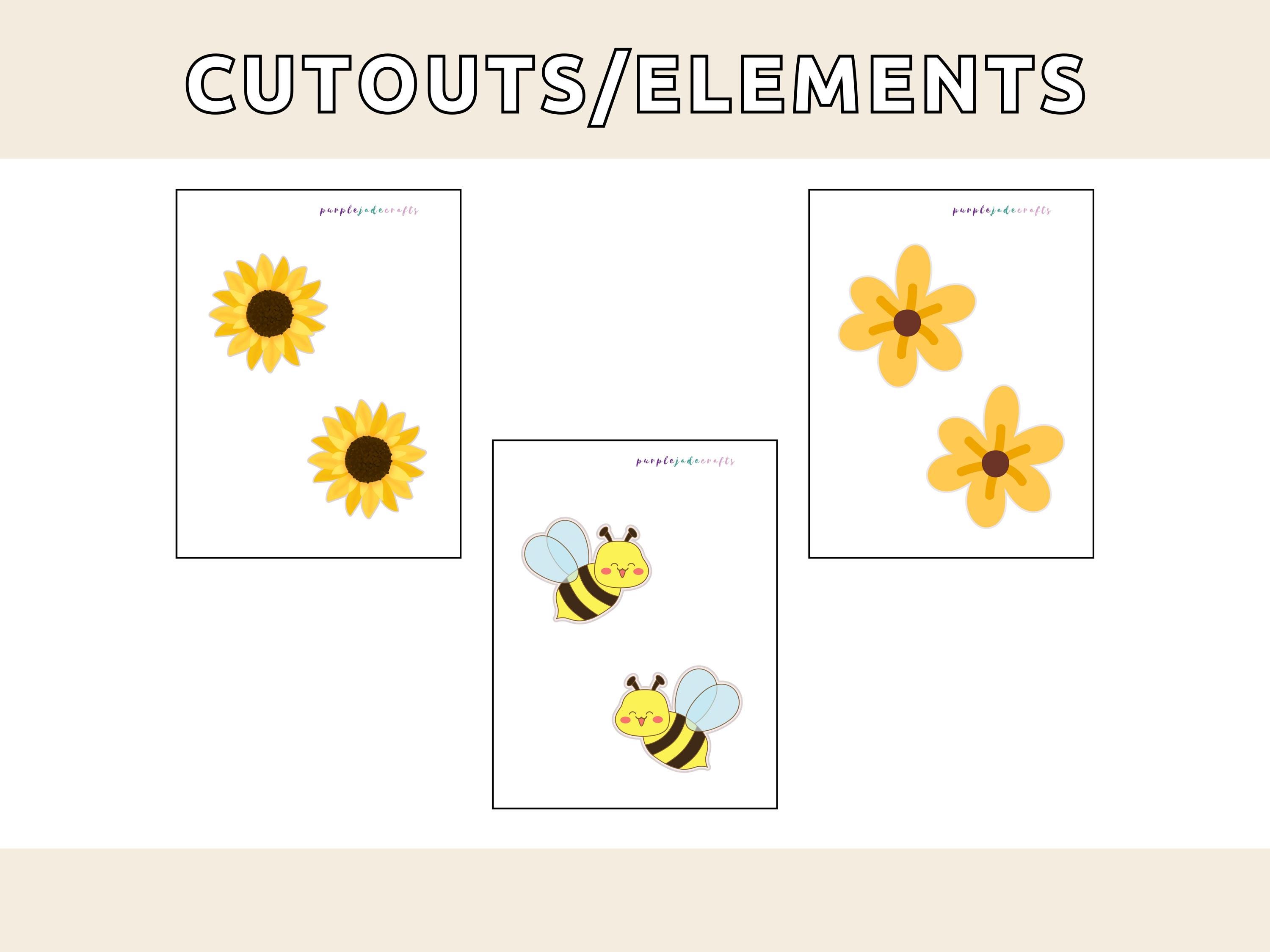 Sunflower Themed Bulletin Board Kit Classroom Bulletin Board Decor Set ...