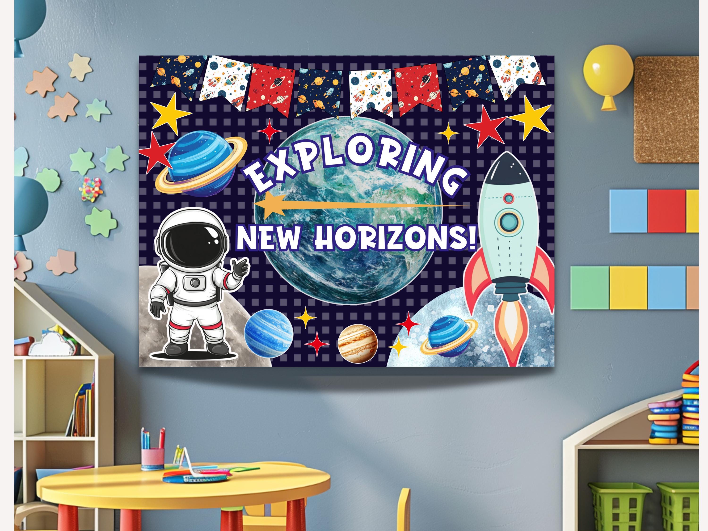 Kindergarten Classroom Design Back to School Space Exploration Theme ...
