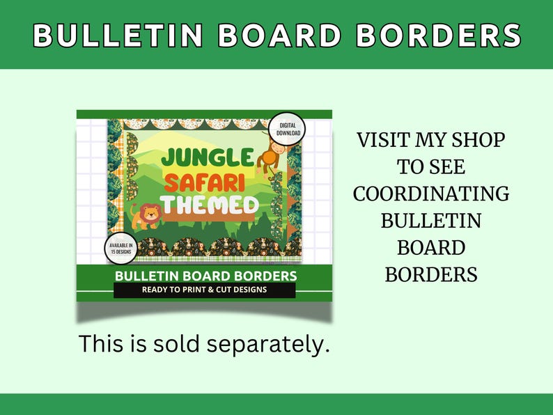 Jungle Safari Number Posters 1-10 | Printable Classroom Wall Decor ...