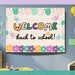 Back to School Bulletin Board Kit Pastel Color Bulletin Board Classroom ...