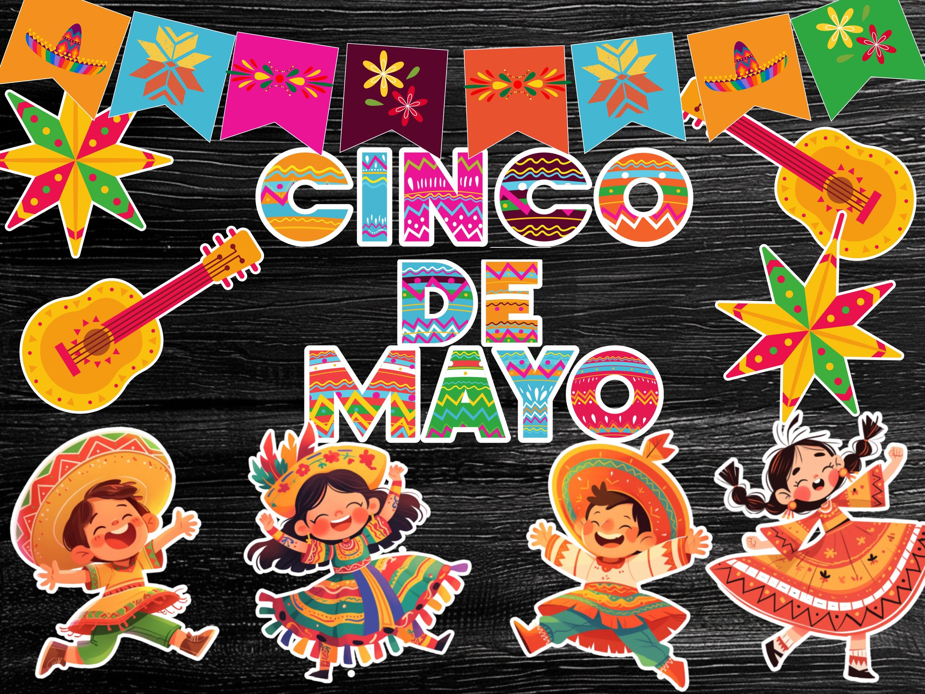 Cinco De Mayo Bulletin Board Kit Fiesta Classroom Decor Bulletin Board ...