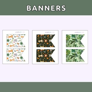 Safari Jungle Theme Bulletin Board Decor Set Kindergarten Classroom ...